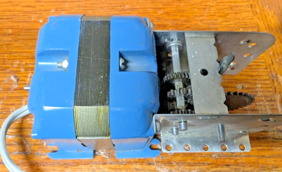 WORKING nicer blue 49 MOTOR A.C. GILBERT ERECTOR with switch orig cord ...