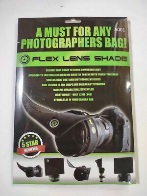 Flex Lens Shade Adjustable Flexible Lens Shade for Any SLR Lens #A001 ...