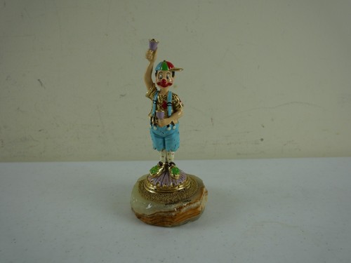 Vintage 2000 Ron Lee Bell Ringer Clown. Painted Cast Metal Gold Trim ...