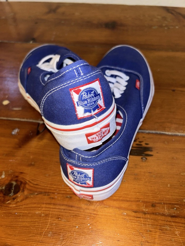 Size 9.5- VANS Pabst Blue Ribbon x Authentic PBR | eBay
