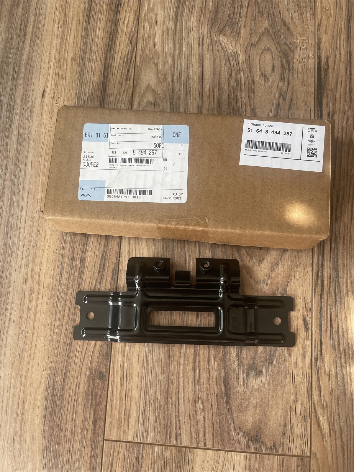 NEW BMW X5 X6 X7 Engine Compartment Protection Bracket 51648494257 19 ...