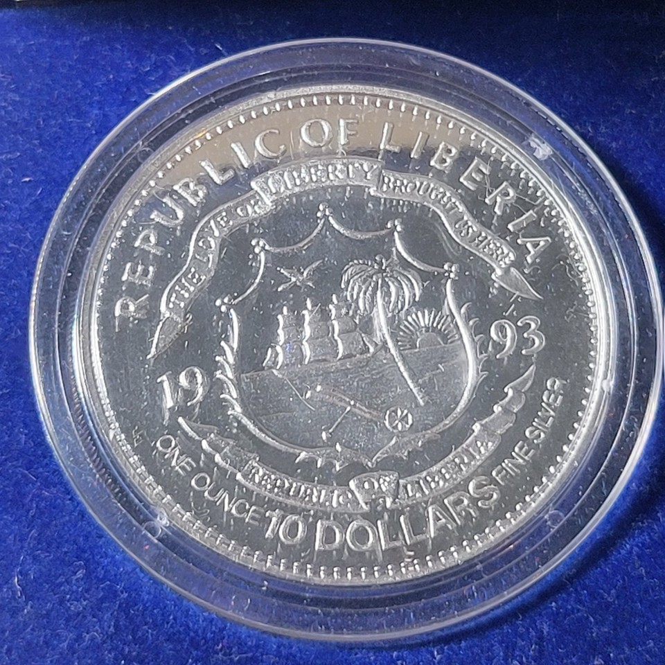 1993 NOLAN RYAN 7th NO-HITTER 2-COIN Set ~ 1 SILVER PROOF w/Blue Box ...