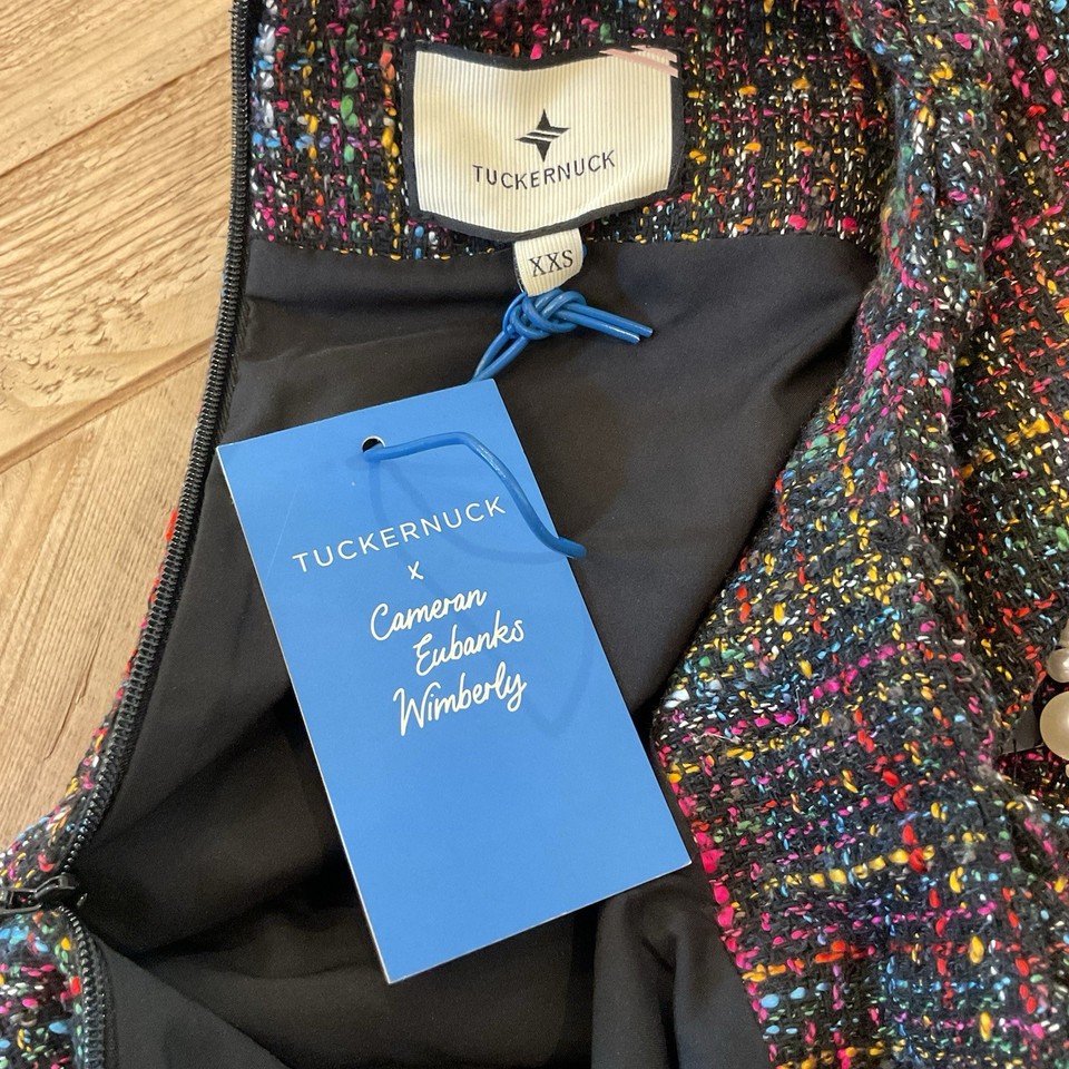 Tuckernuck x Cameran Eubanks Wimberly Tweed Shift Dress XXS NWT ...