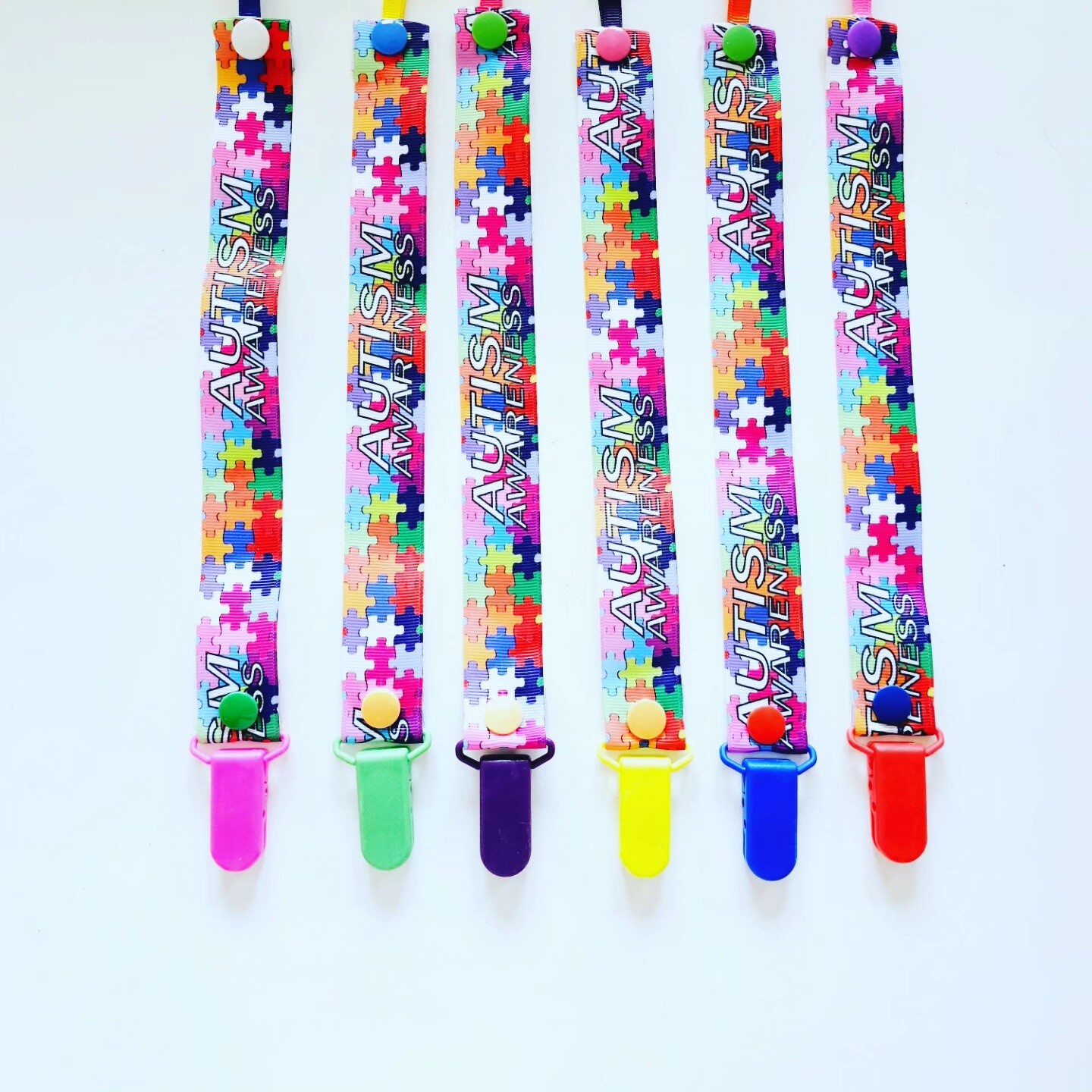 Handmade Pacifier Holder - Autism #3 | eBay