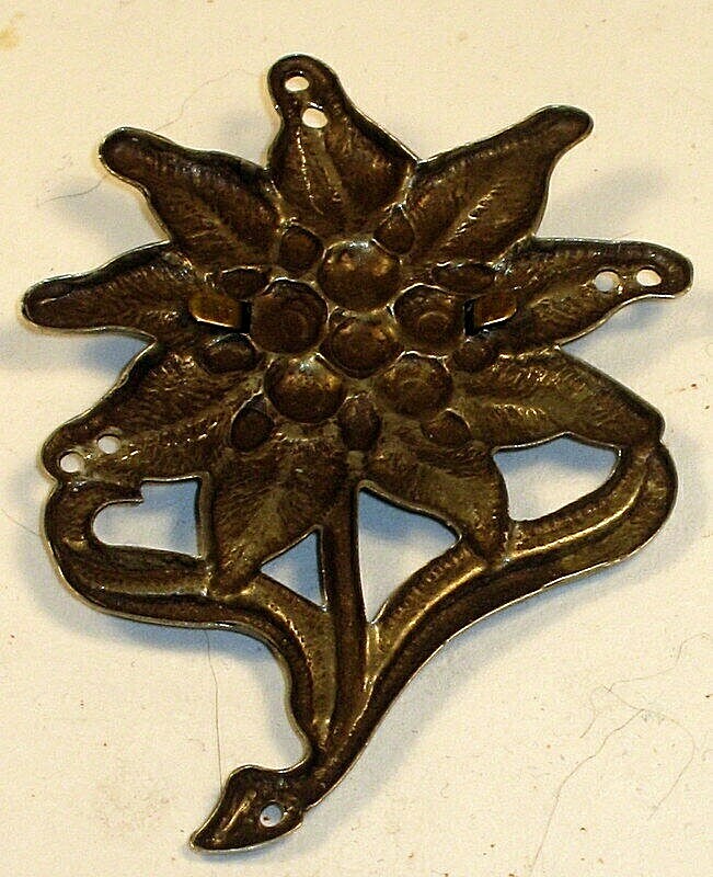 Austrian Mountain Troops Gebirgsjäger Edelweiss Insignia Hat Cap Device ...