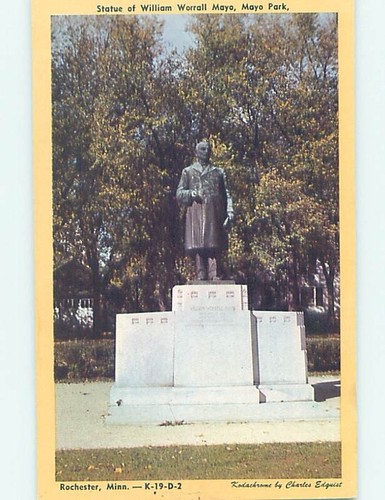 Unused Pre-1980 MAYO PARK STATUE Rochester Minnesota MN H2130 | eBay