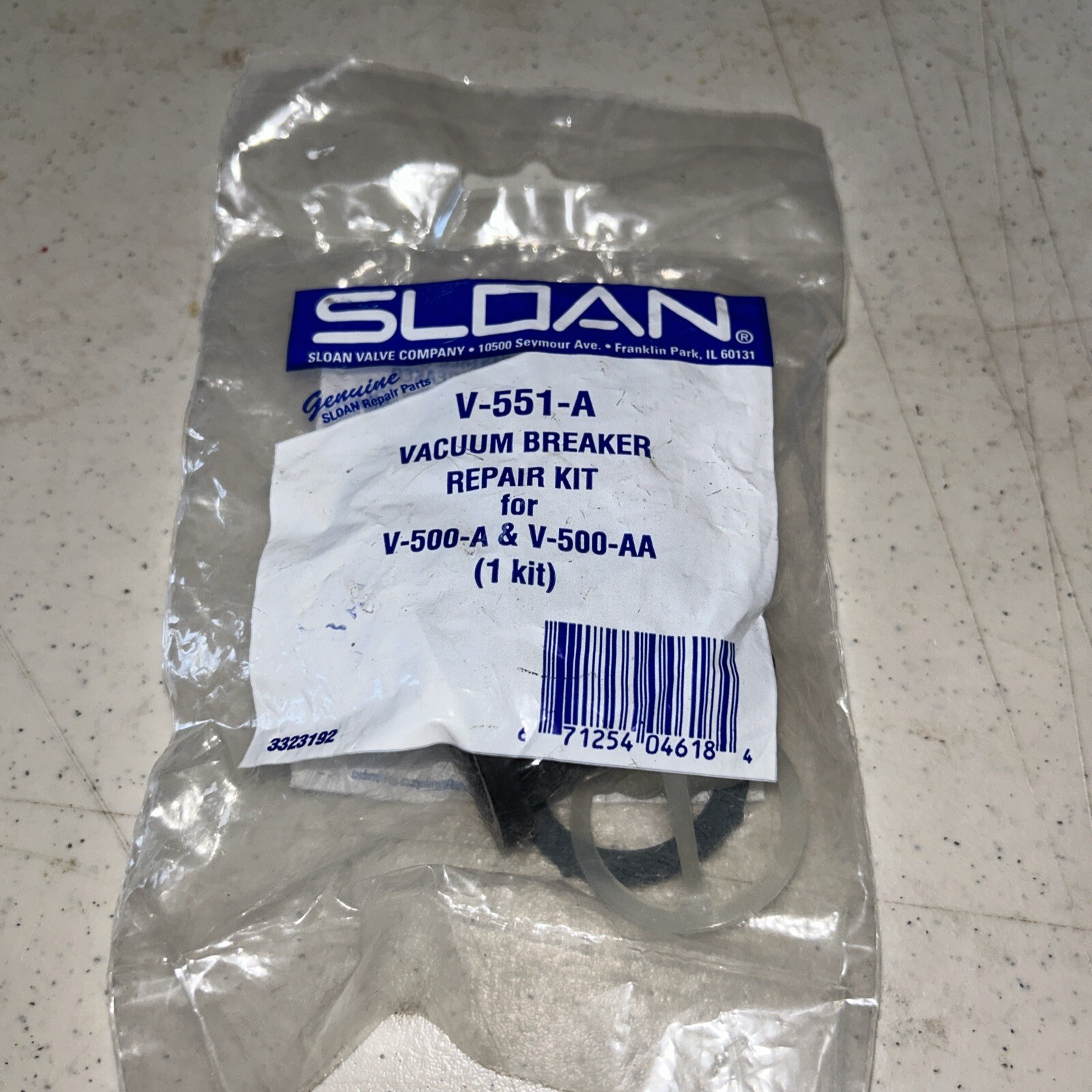 SLOAN V-551-A Vacuum Breaker Repair Kit for V-500 & V-500-AA ...