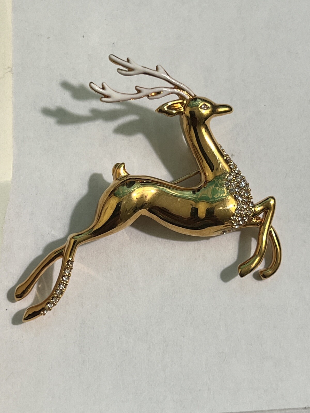 Metropolitan Museum of Art MMA CN Gold-Tone Reindeer Pin | eBay