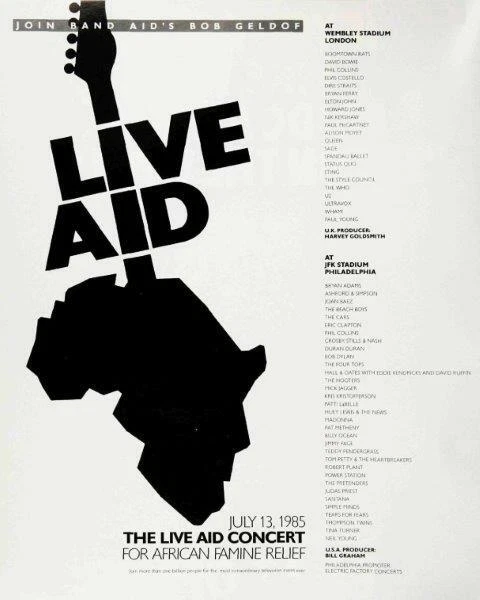 Queen Live Aid Poster