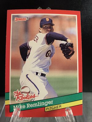 Mike Remlinger 1991 Donruss The Rookies BASEBALL #37 San Francisco ...