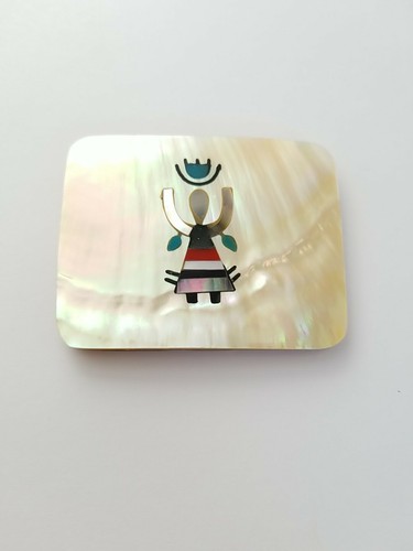 Vintage Indian Inspired Inlay Mother of Pearl Plank W… - Gem