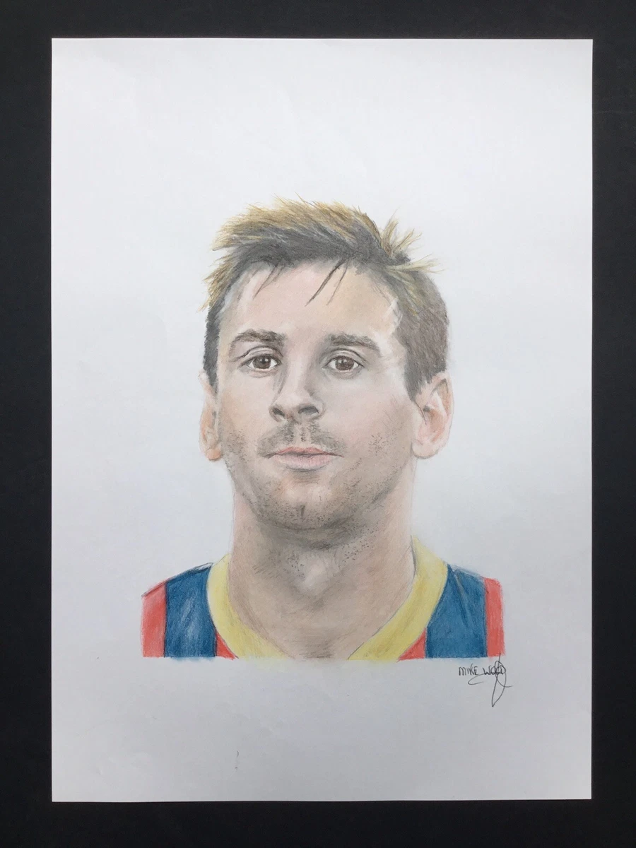 Lionel Messi Drawing Art