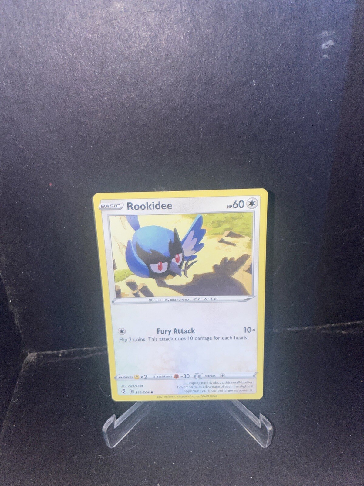 Rookidee 219/264 Common SWSH Fusion Strike Pokemon Card | eBay