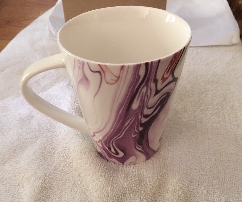 Teavana Purple White Red Mug 12 oz Cup 2015 | eBay