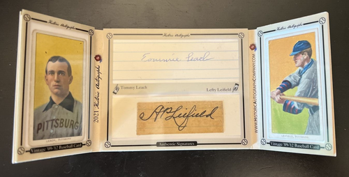 2021 Triple Folder Tommy Leach, Lefty Leifield Pittsburgh Pirates 1909 ...