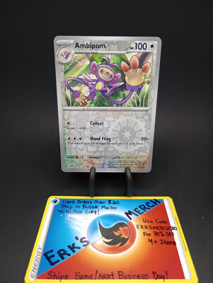 Ambipom 146/182 Paradox Rift Reverse Holo Uncommon Pokemon Card | eBay