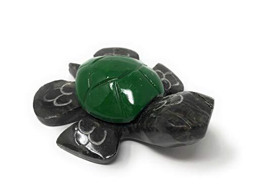 Hawaiian Hand Carved Natural Marble Turtle Assorted (Green, 1.5-inch ...