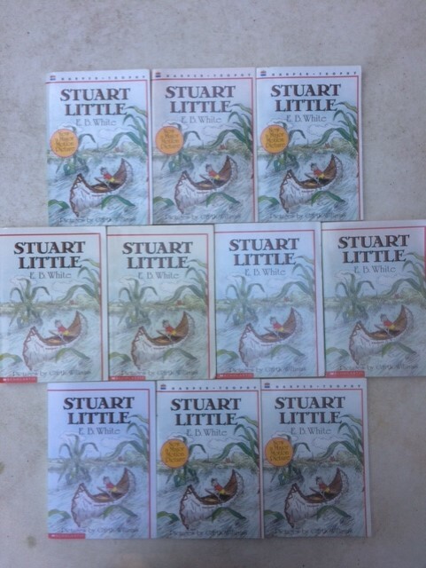 STUART LITTLE class set E.B. WHITE GUIDED READING lot of 10 paperbacks ...