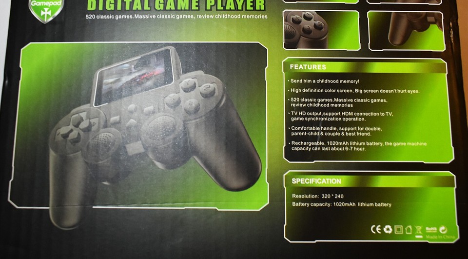 Controller Gamepad Digital Game Controller, Game Player with 520 ...