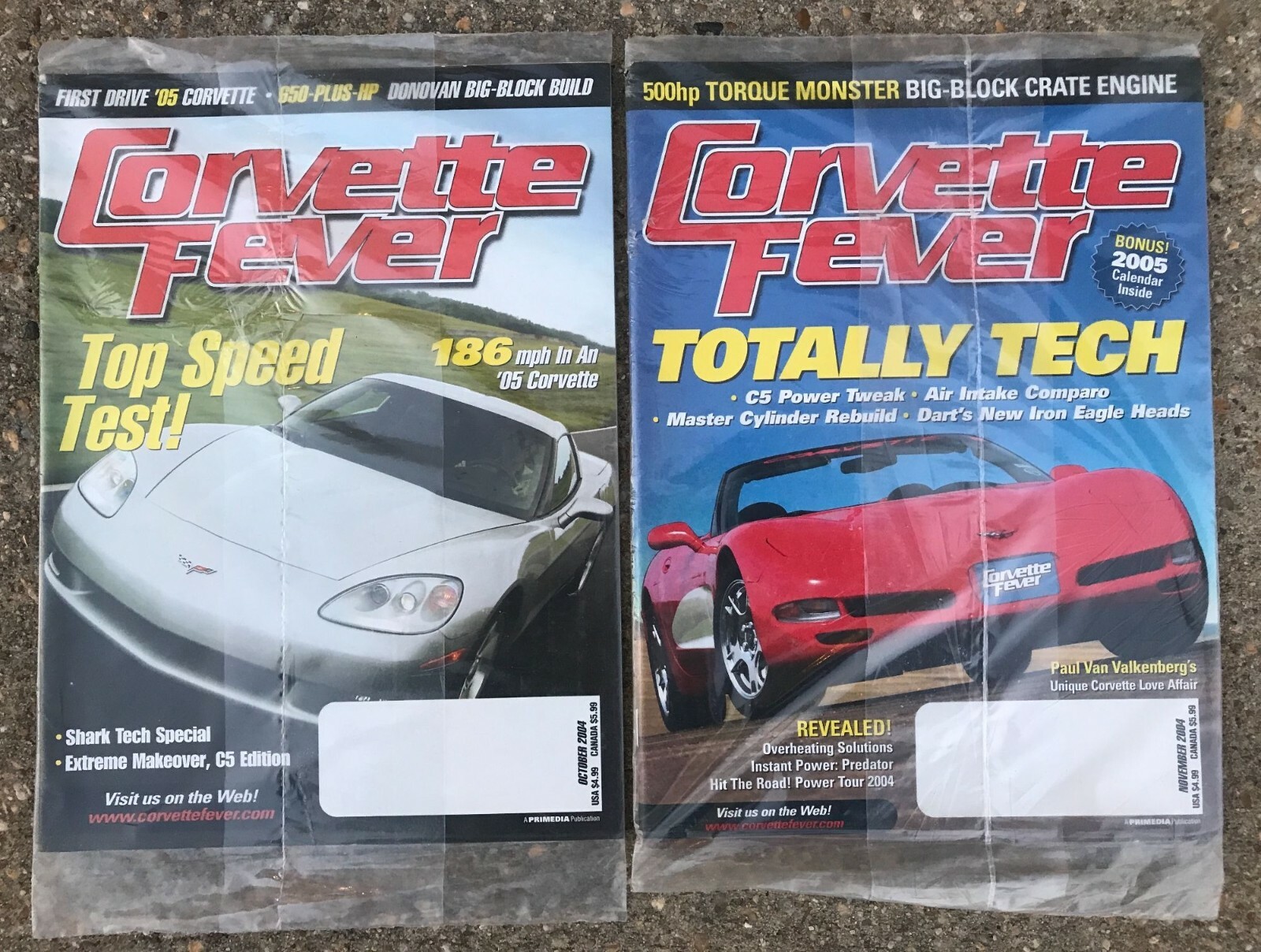 Set of 2 Corvette Fever Magazines, Speed Test & Totally Tech | eBay
