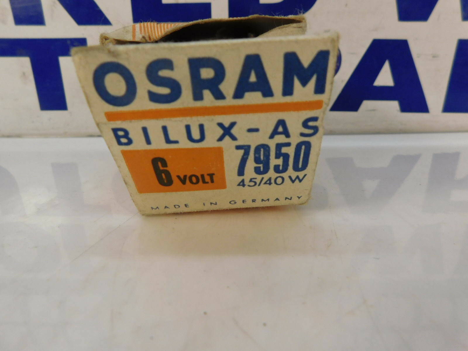 OSRAM 7950 6-Volt 45/40 Watt Headlamp Bulb YELLOW P45t Base Old Stock ...