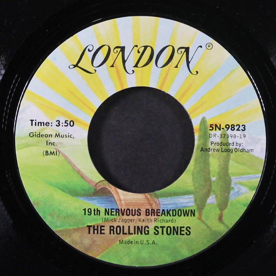 ROLLING STONES: 19th nervous breakdown / sad day LONDON 7" Single 45 ...