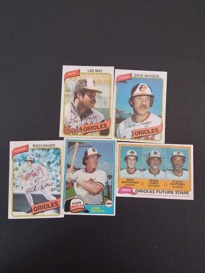 Baltimore Orioles Vintage And Junk Wax Era Baseball Cards Lot. Donruss ...