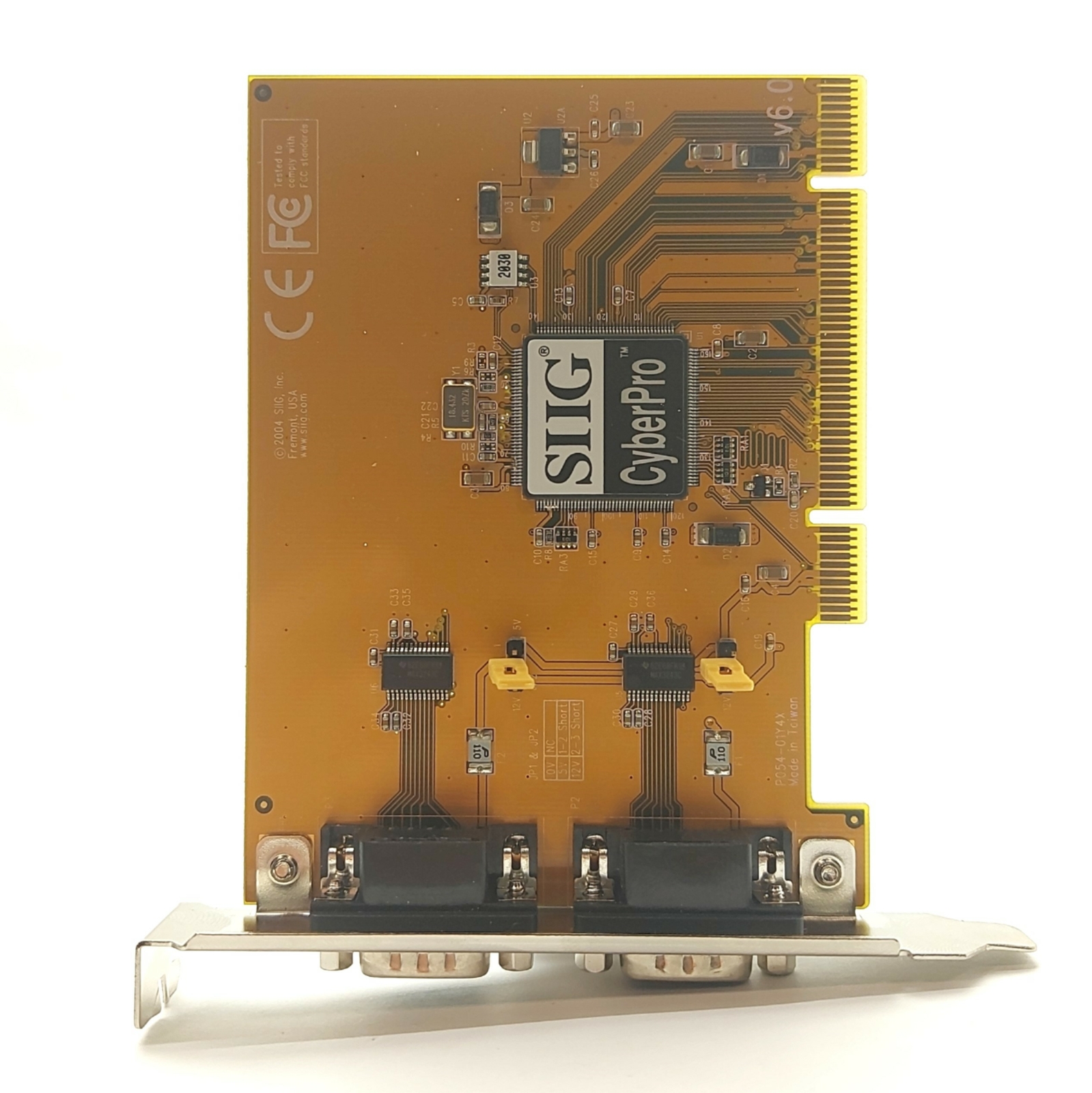 SIIG CyberPro PCI 2S Dual Serial Communication Card, PCI Slot, 2x RS ...