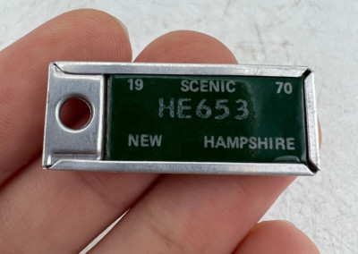 1970 Scenic New Hampshire NH DAV Tag Keychain License Plate Veterans ...