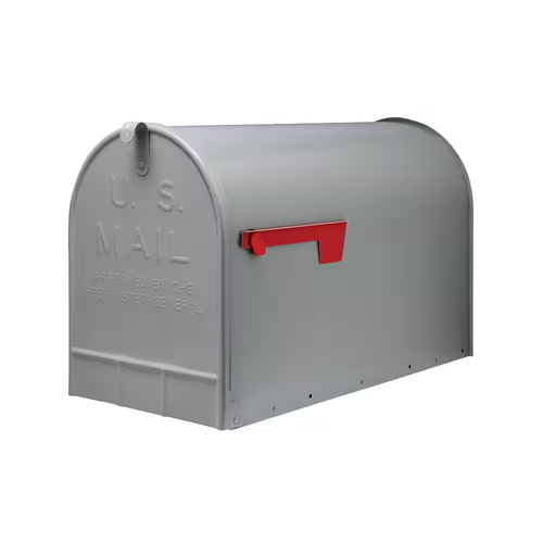 Heavy-Duty Extra Large Jumbo Post Mount Rural Mailbox Galvanized Steel ...