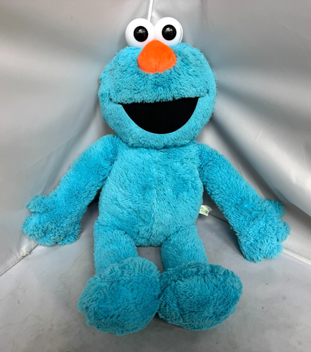 Sesame Street Blue Elmo Plush 24" CLEAN RARE Broken Eye See pictures ...