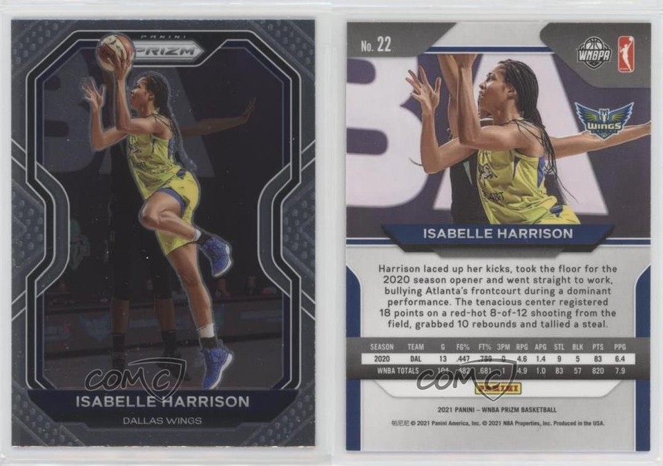 2021 Panini Prizm WNBA Isabelle Harrison #22 00gy | eBay UK
