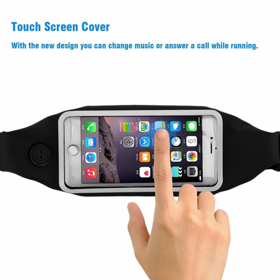 Sport Armband Gym Running Jogging Case Holder Waist Belt Bum Pouch fr ...