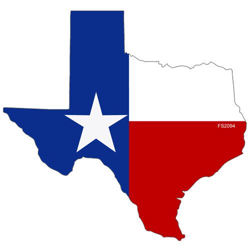 Texas Flag Sticker - Car Truck Window Vinyl Decal Quality USA American ...