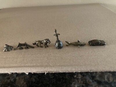 Monopoly MGM-Opoly Token Metal Pieces Replacements Shark Car Bridge ...