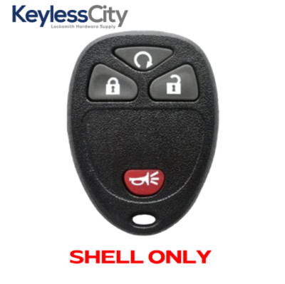 4-Button Keyless Entry Remote SHELL Fits 2007-2017 GM / PN: 22936098 ...