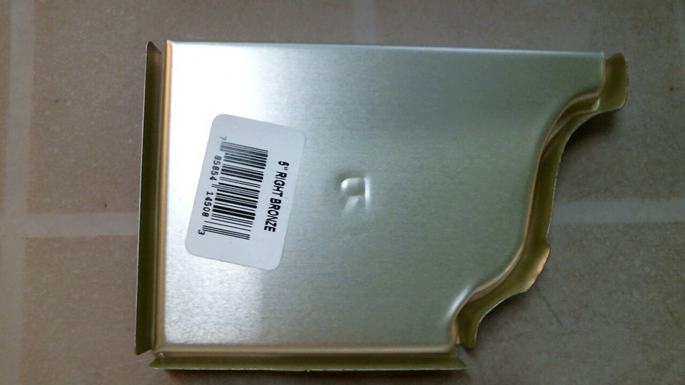 Spectra Metal Sales 5" Endcap Right Bronze, Lot of 2, FREE SHIPPING | eBay