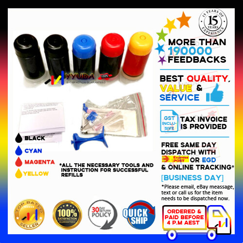 10x Yyuda NoN-OEM REFILL INK PRINTER CARTRIDGE PG-40 CL-41 for Canon ...