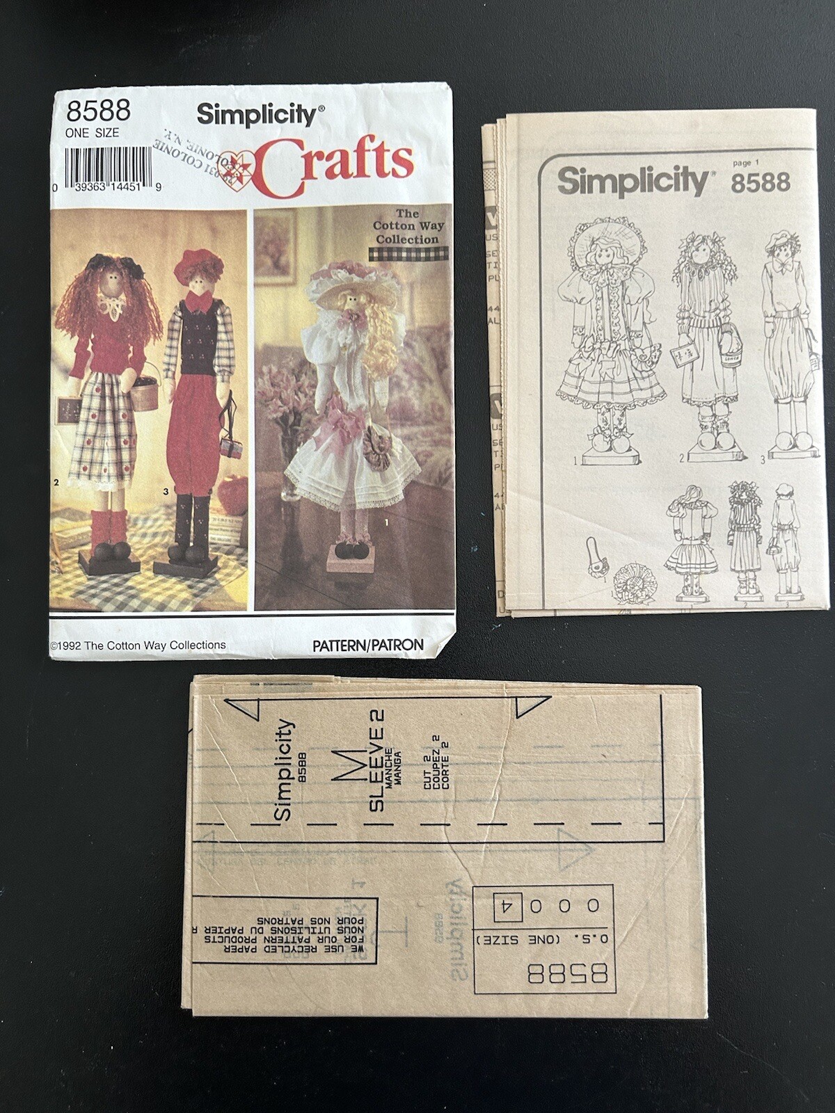 Simplicity Crafts Pattern 8588 The Cotton Way Collection 22” Dowel ...