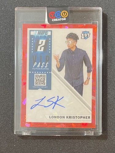 TruCreator LSK 1st AUTO 1/1!! RARE 2HYPE VIP Pass! OG Utuber Kristopher ...