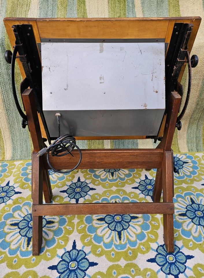 Vintage Industrial Hamilton Light Box Drafting Table | eBay