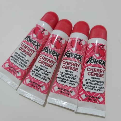 4pc SAVEX cherry LIP BALM 0.35 OZ / 10G GEL FLEX TUBE | eBay
