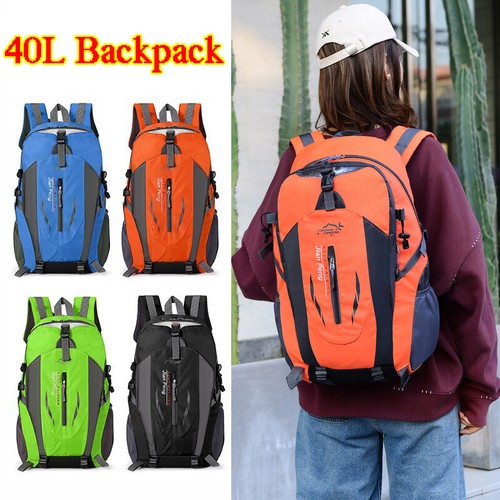 Large Waterproof Backpack Bag School Camping Walking Hiking Outdoor Travel 40L | eBay UK