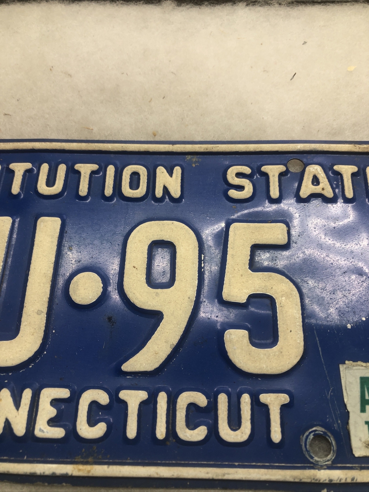Vintage Connecticut License Plate HU 95 | eBay