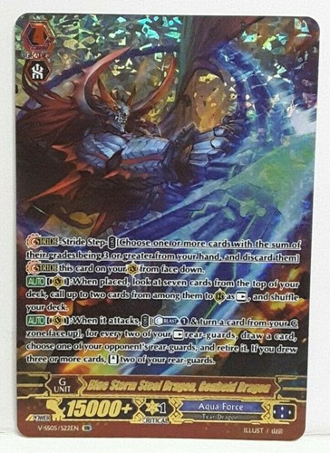 Cardfight Vanguard Bleu Orage Acier Dragon, Genbold Dragon V-SS05/S22EN ...