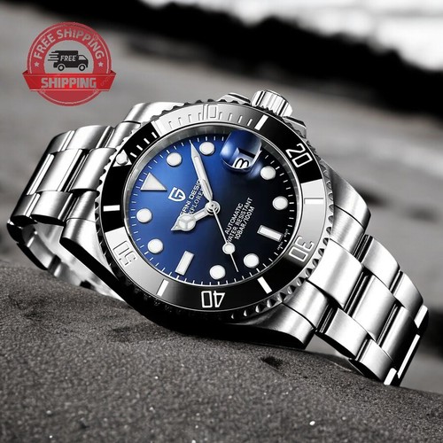 40MM PAGANI DESIGN 1661 Automatic Diver Sapphire 100M Waterproof ...