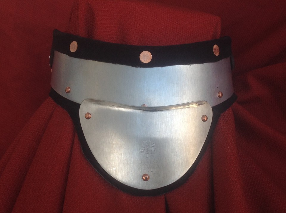 Stainless Steel&Leather Gorget delivers GREAT Protection SCA/WMA ...
