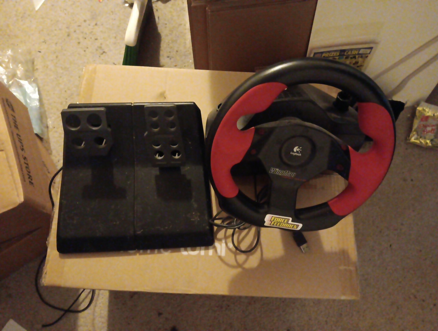 Logitech WingMan Formula Force GP Force Feedback Steering Wheel and ...