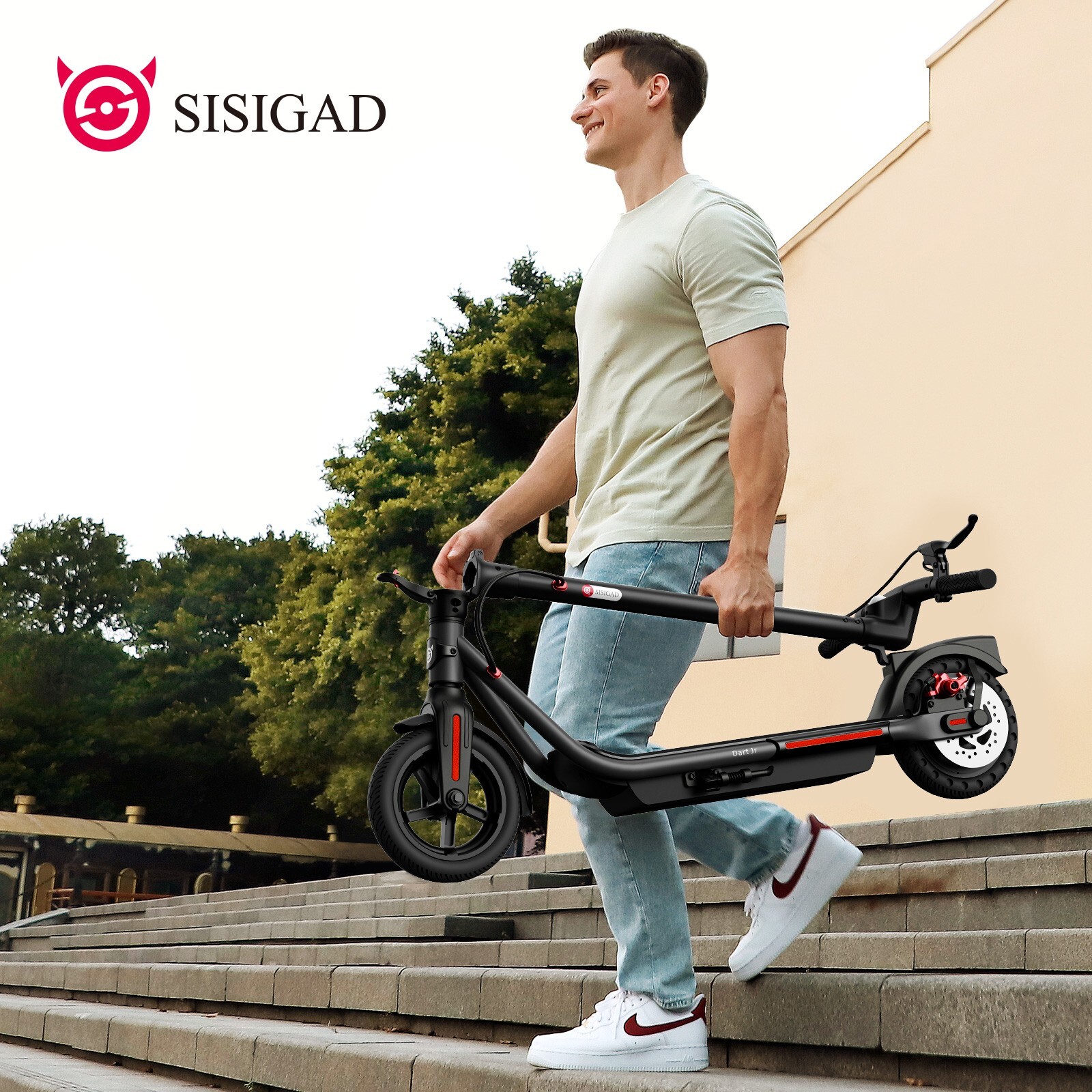 HY-B15 ADULT ELECTRIC SCOOTER LONG RANGE HIGH SPEED 8.5 INCH 300W PEAK ...