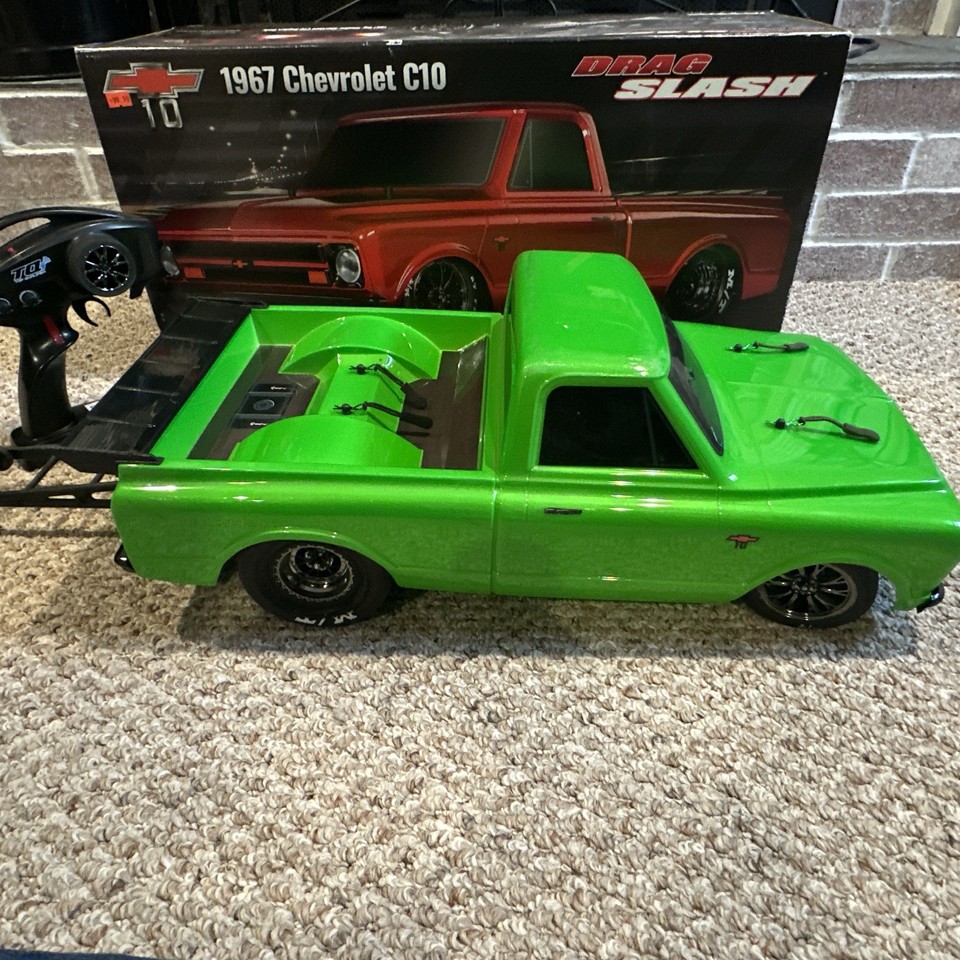 Traxxas 1967 Chevrolet C10 1:10 Scale Drag Slash - Green Rtr | eBay